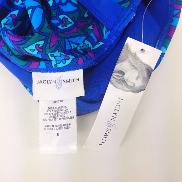 Jaclyn Smith | Swim | Jaclyn Smith Swimsuit Floral Tankini Cross Back ...